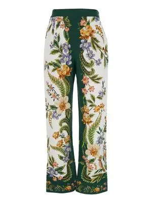 Farm Rio Floral-print Trousers - White