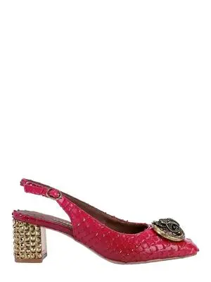 Kurt Geiger Buckle Snake Embellished Pumps - Pink