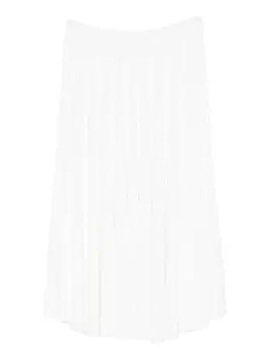 Norma Kamali Draped Midi Skirt - White