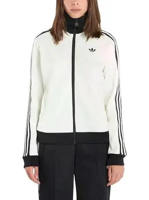 Adidas Classic Zip-up Sweatshirt - White