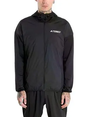 Adidas Terrex Xperior Climawarm+ Wind Light Fleece Hooded Jacket - Black