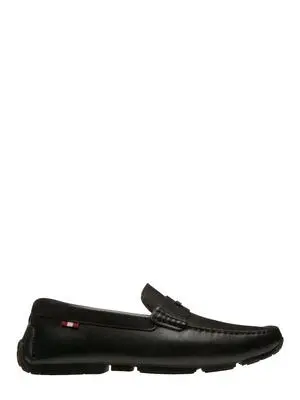 Bally Leather Pilot Driver Loafers - Black
