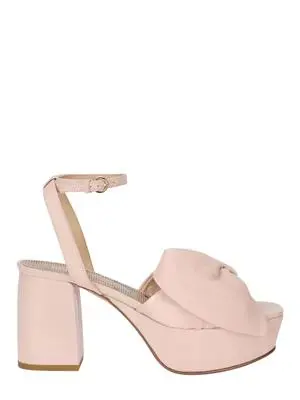 Red Valentino Bow Platform Sandals - Pink