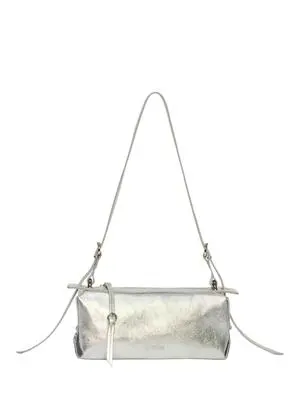 MSGM Cylinder Shoulder Bag With Strap - Silver