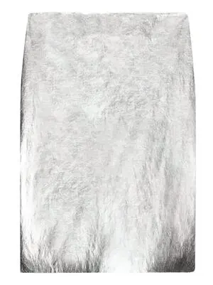 MSGM Textured Knee-length Skirt - Silver