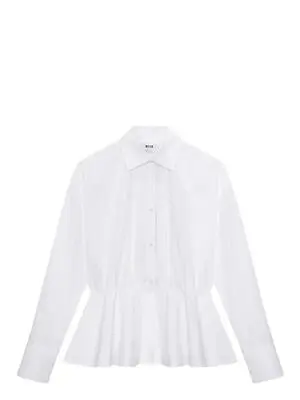 MSGM Peplum Shirt - White