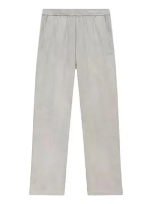 MSGM Logo-detail Waistband Track Pants - Grey