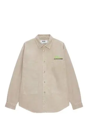 MSGM Buttoned Pocket Shirt - Neutrals