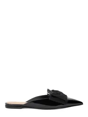 Red Valentino Bow Slip-on Loafers - Black