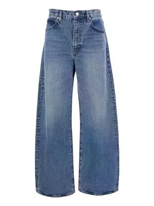 FRAME The Bow Wide-leg Jeans - Blue