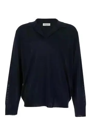 ROBERTO COLLINA Polo-neck Sweater - Blue