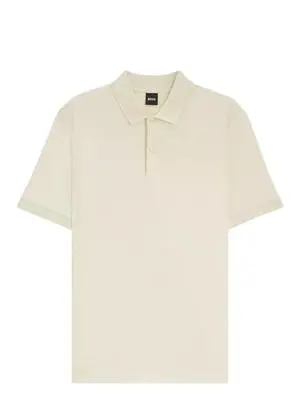 BOSS Buttoned Polo Shirt - Neutrals