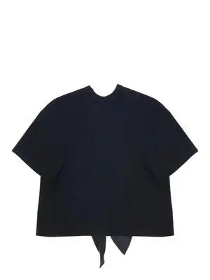 Carven Attached-scarf T-shirt - Black