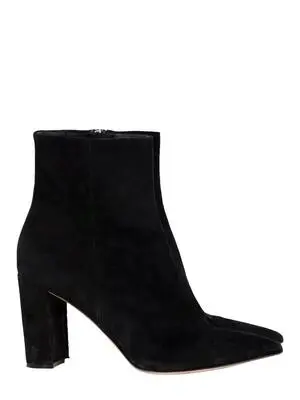 GIANVITO ROSSI Pointed-toe Block-heel Boots - Black