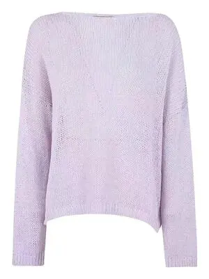 NUUR Boat-neck Sweater - Pink