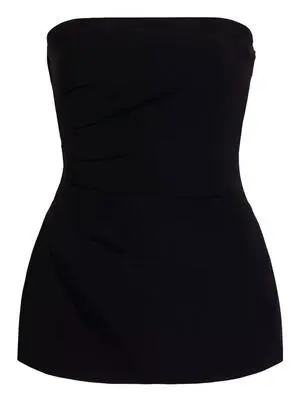 Proenza Schouler Draped Strapless Top - Black
