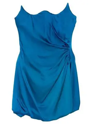 Giuseppe Di Morabito Draped Sleeveless Dress - Blue