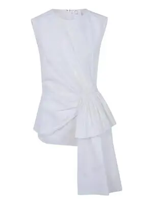 Mantū Sleeveless Tie-detail Top - White