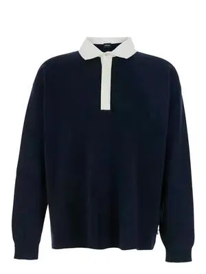 BOSS Long-sleeve Polo Shirt - Blue