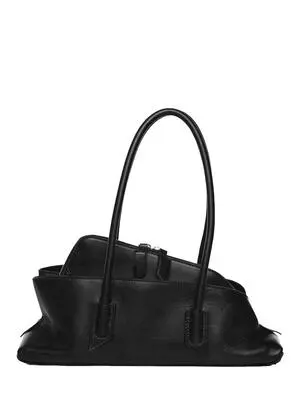 Attico Zip Shoulder Bag - Black