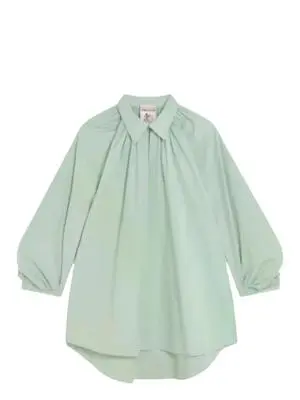 SEMICOUTURE Puff-sleeves Shirt - Green