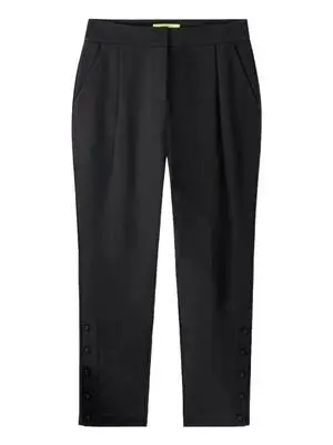 Shanghai Tang Button Trousers - Black