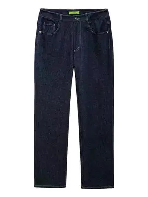 Shanghai Tang Embroidered Jeans - Blue
