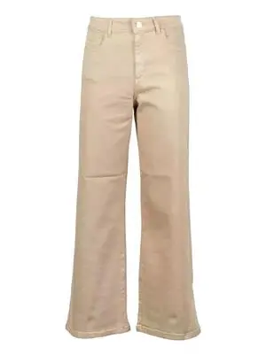 Marella Logo-patch Flared Jeans - Neutrals