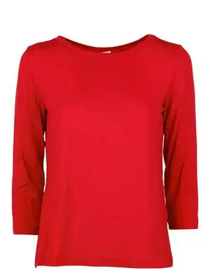 Marella Emme Boat-neck T-shirt - Red