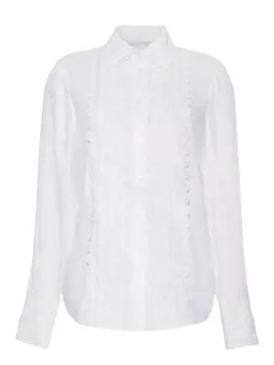 Cara Cara Ideal Lace-Detail Shirt White