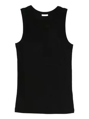 JOSEPH Ribbed Vest - Black