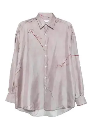 COSTUMEIN Printed Silk Shirt - Purple
