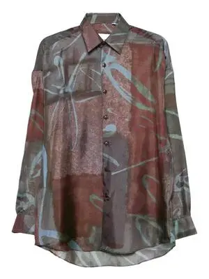 COSTUMEIN Patterned Shirt - Brown