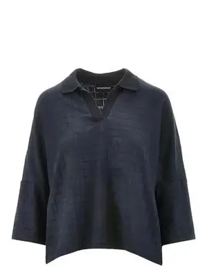 Emporio Armani Polo-collar T-shirt - Blue