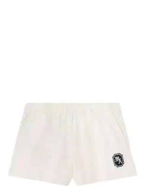 Amiri Logo-patch Mini Shorts - Neutrals