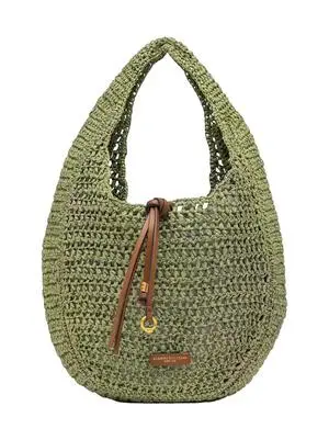 GIANNI CHIARINI Nefeli Woven Shoulder Bag - Green
