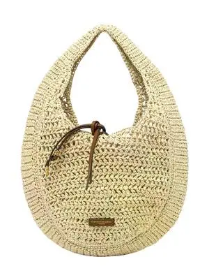 GIANNI CHIARINI Nefeli Woven Shoulder Bag - Neutrals