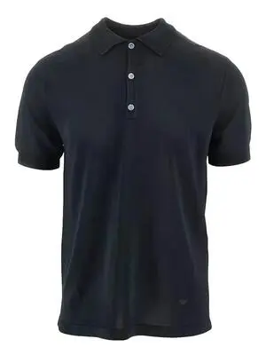 Emporio Armani Buttoned Polo Shirt - Blue