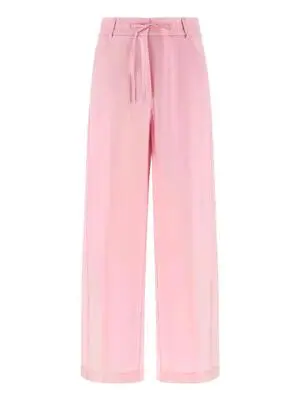 NUDE Drawstring Straight Trousers - Pink