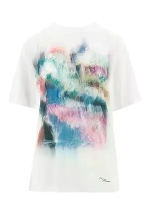 Emporio Armani Printed Cotton T-shirt - White
