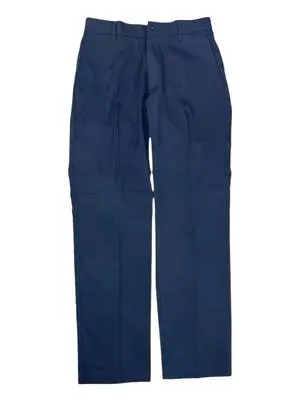Calvin Klein Textured Straight-leg Trousers - Blue
