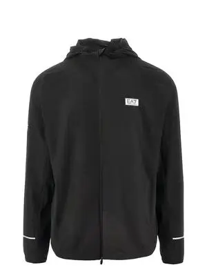 Emporio Armani Zip-up Hoodie - Black