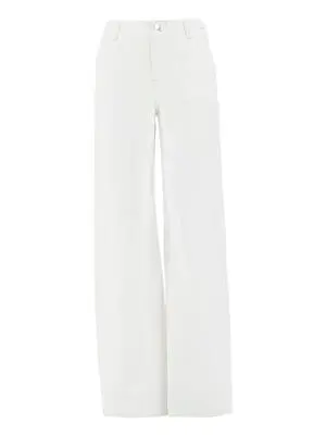 Emporio Armani Cotton Trousers - White