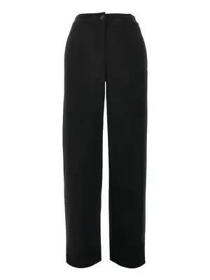 Emporio Armani Button-detailed Trousers - Black
