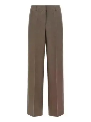 Peserico Linen Trousers - Brown