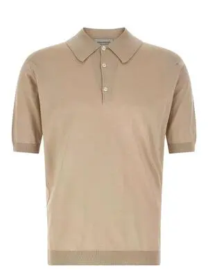 John Smedley Isis Polo Shirt Neutrals