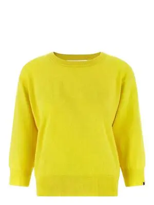 EXTREME CASHMERE X Dropped-shoulder Cashmere Sweater - Yellow