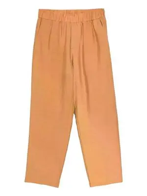 COSTUMEIN Elasticated Waist Trousers - Brown