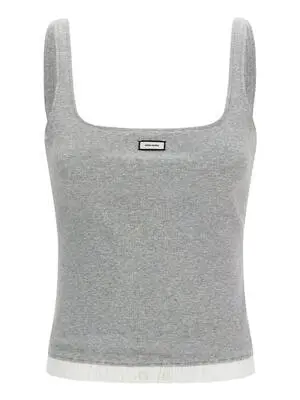 ENTIRE STUDIOS Ribbed Tank Top - Grey