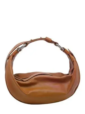 VIC MATIE Abigal Zip Shoulder Bag - Brown